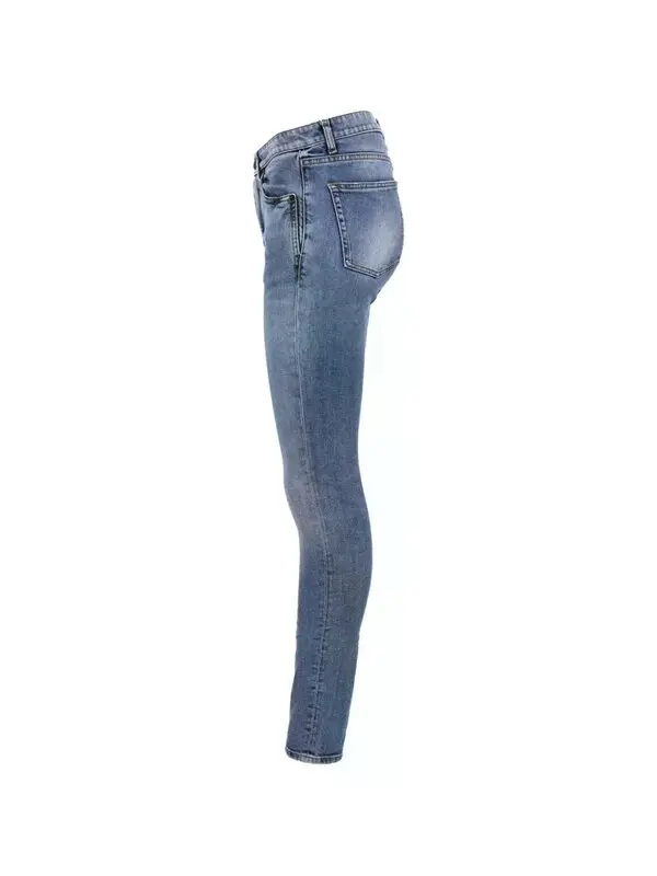 Saint Laurent Slim-fit Logo-embroidered Jeans