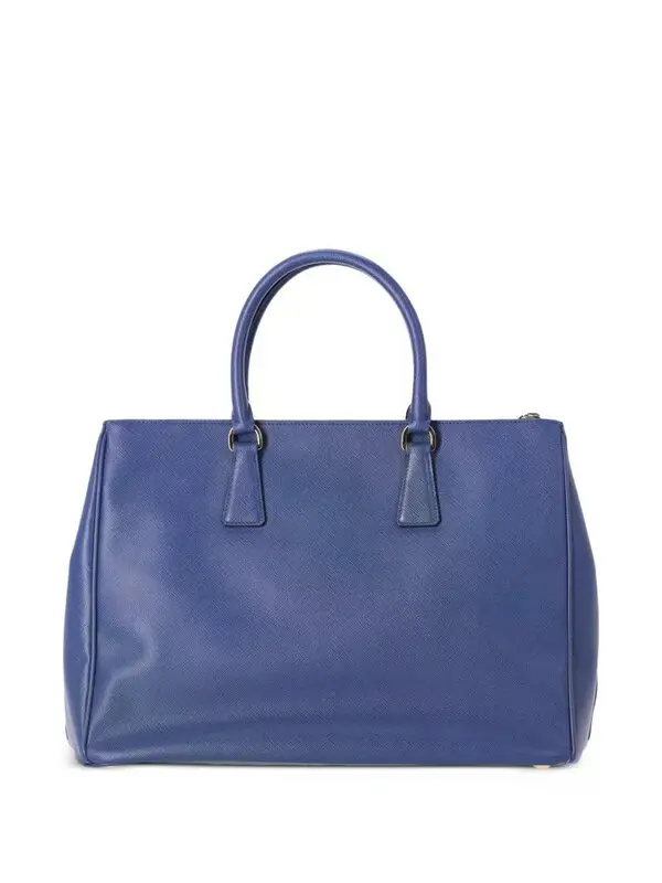 Prada Galleria Leather Tote Bag - Blue