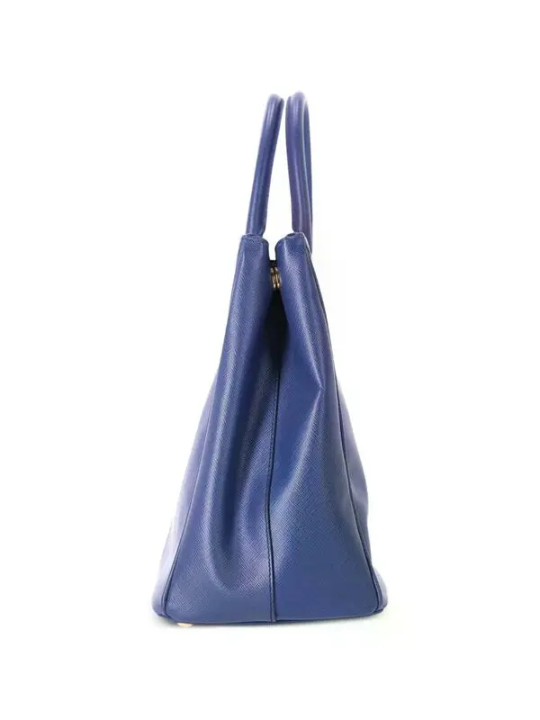 Prada Galleria Leather Tote Bag - Blue