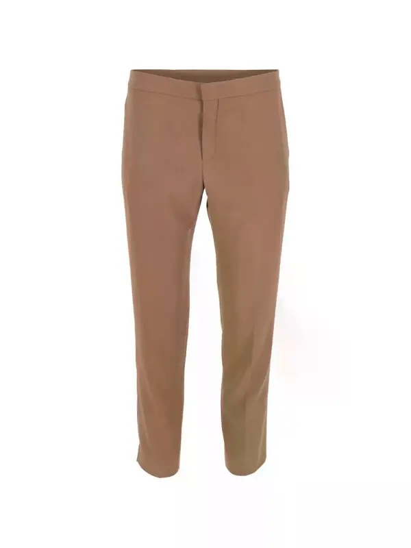 Chloé Mid-rise Straight-leg Trousers - Brown