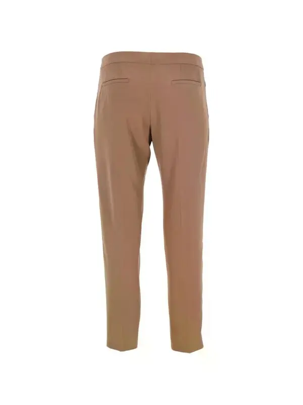 Chloé Mid-rise Straight-leg Trousers - Brown