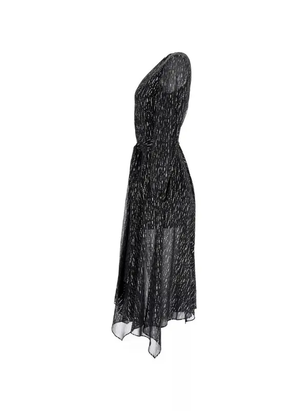 Maje Route Gathered Midi Dress