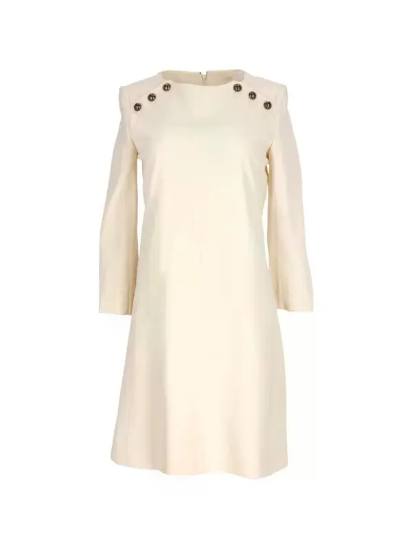 Chloé Button Detail Midi Dress