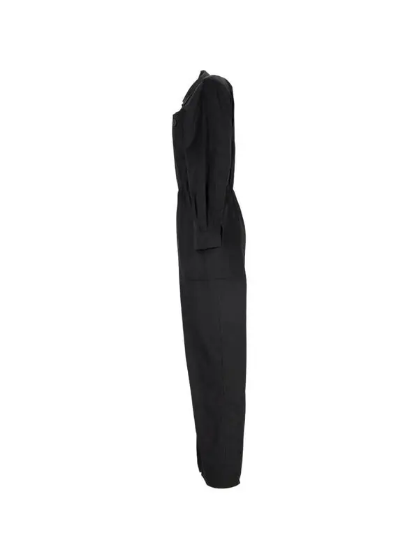 Saint Laurent Cotton Long-sleeve Jumpsuit