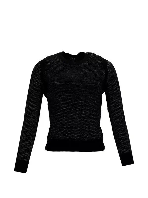 A.p.c. Glittered Button-embellished Sweater