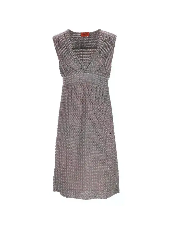 Missoni Knitted V-neck Mini Dress