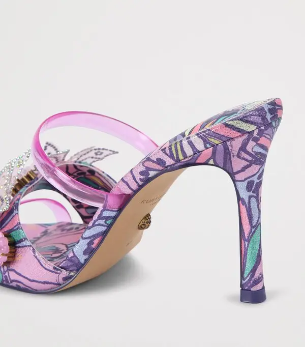 Kurt Geiger Butterfly Heeled Mules