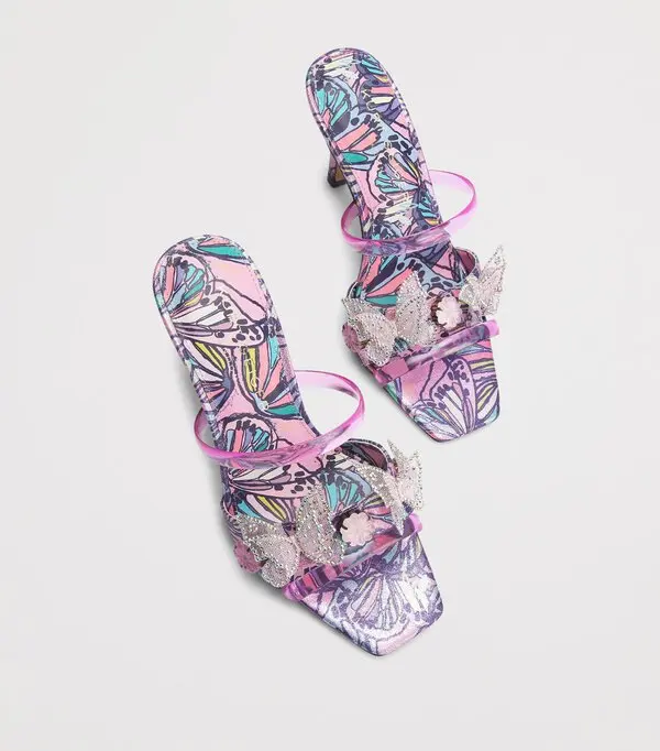 Kurt Geiger Butterfly Heeled Mules