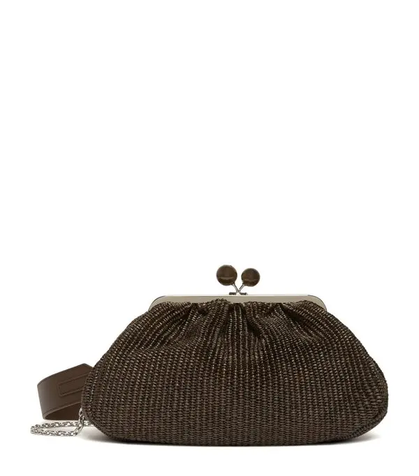 Max Mara Woven Pasticcino Clutch - Brown