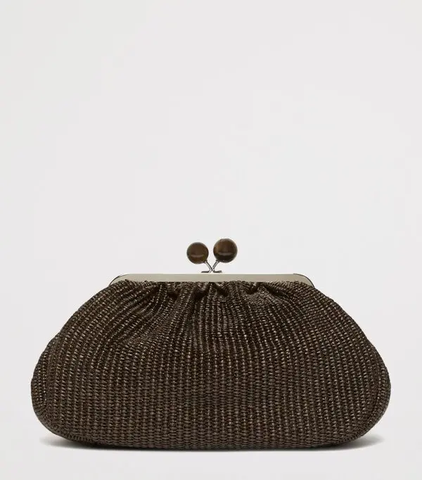 Max Mara Woven Pasticcino Clutch - Brown