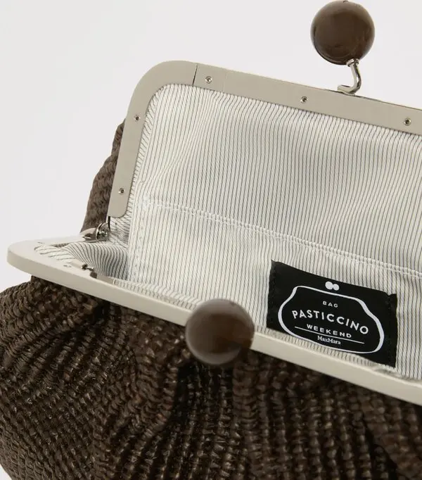Max Mara Woven Pasticcino Clutch - Brown