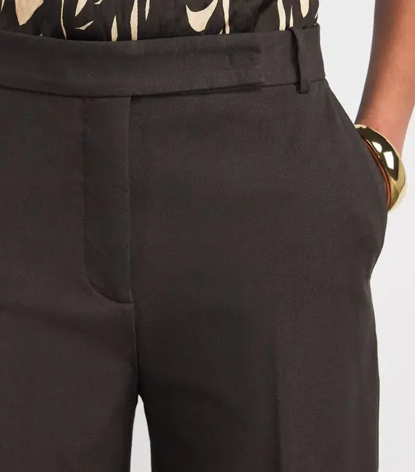 JOSEPH Stretch-gabardine Yukio Trousers - Brown