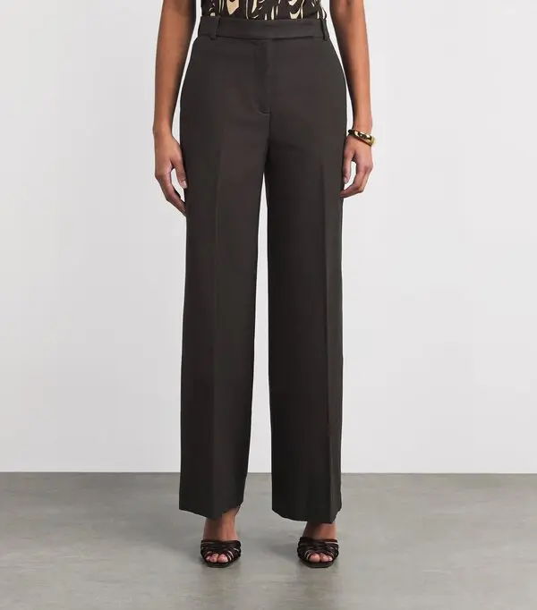JOSEPH Stretch-gabardine Yukio Trousers - Brown
