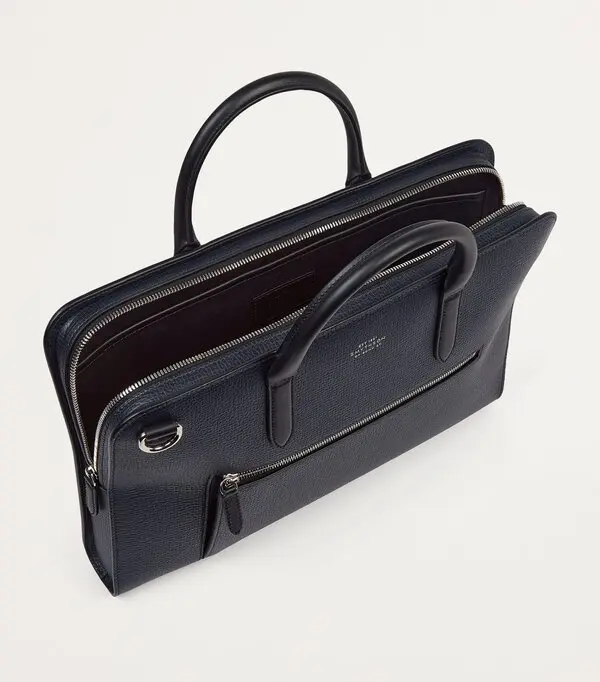 Smythson Leather Ultra Slim Briefcase