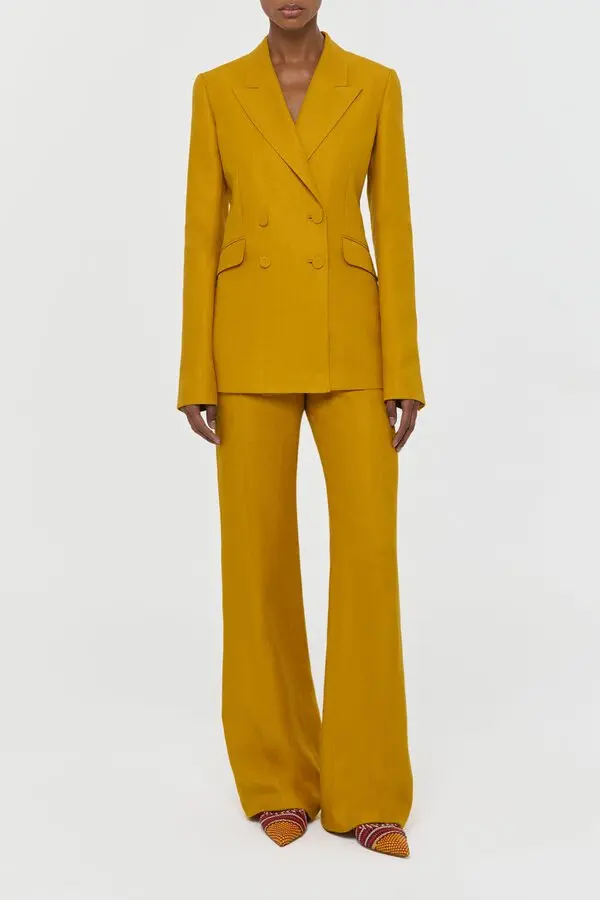 Gabriela Hearst Vesta Flare Pant - Wheat