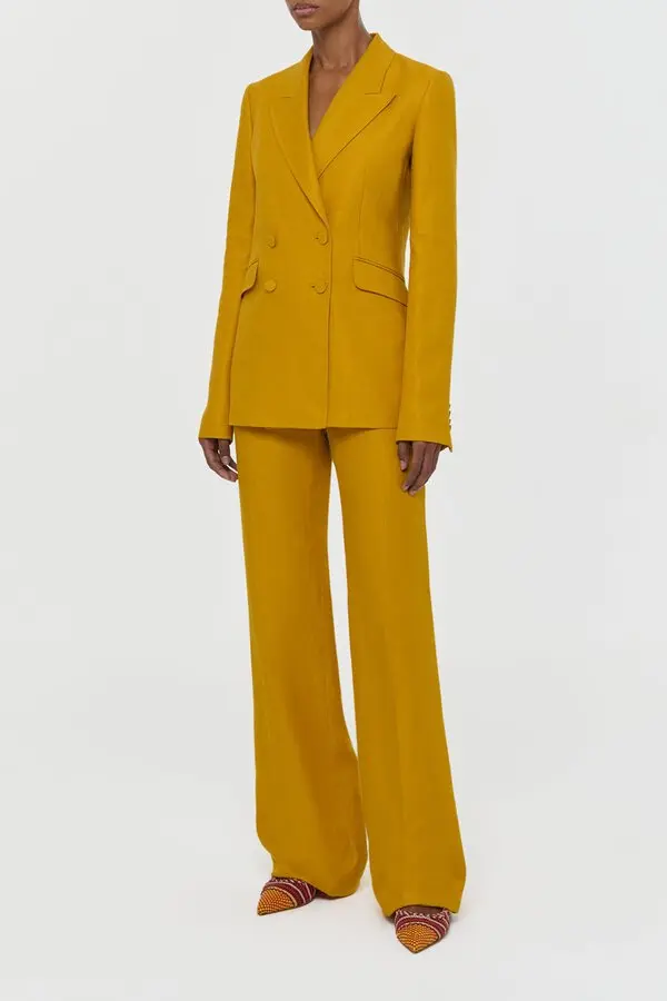 Gabriela Hearst Vesta Flare Pant - Wheat