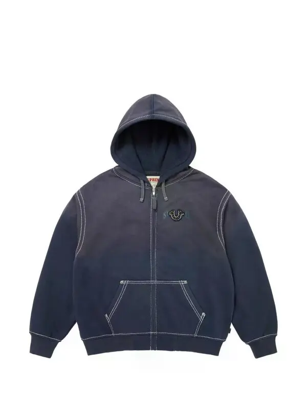 Supreme Zip-up Hoodie - Blue