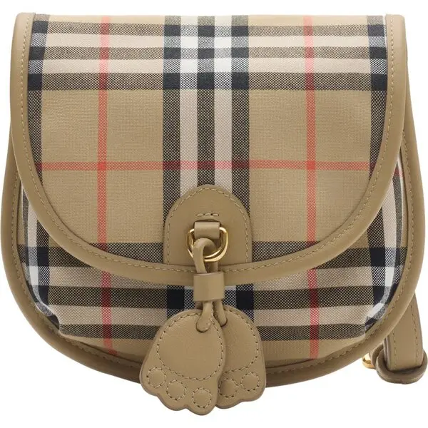 Burberry Check Crossbody Bag - Sand Beige