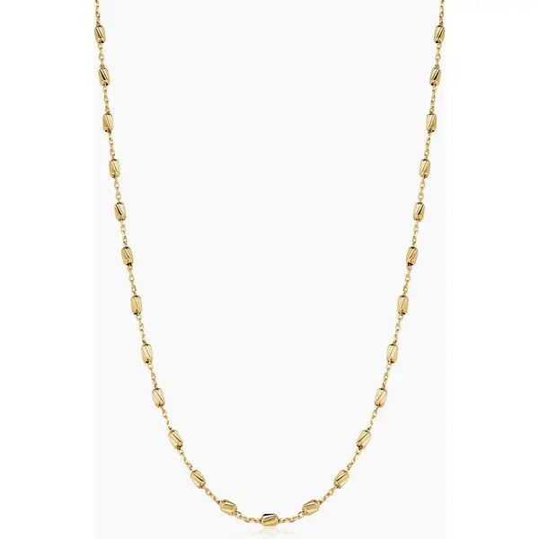 ORADINA 14k Wanderlust Station Necklace - Yellow Gold