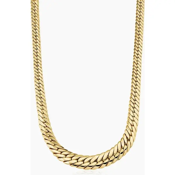 ORADINA 14k Sovereign Strand Graduated Necklace - Yellow Gold