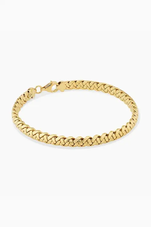 ORADINA 14k Caesar Bangle Bracelet