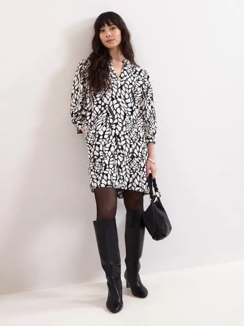 PHASE EIGHT Printed Mini Tunic Dress