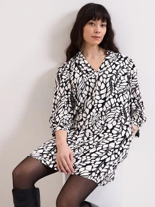 PHASE EIGHT Printed Mini Tunic Dress