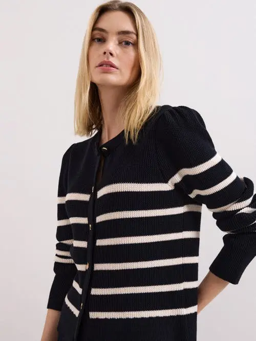PHASE EIGHT Grace Button-front Round Neck Cardigan