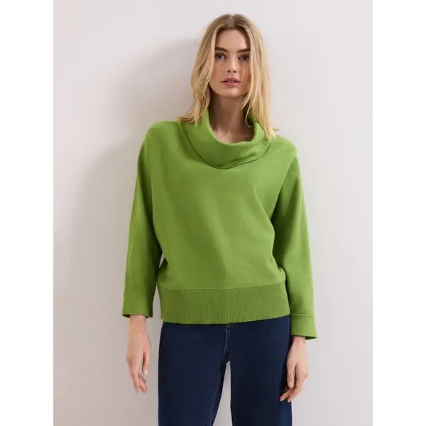 PHASE EIGHT Cowl Neck Jumper With Ribbed Detailing