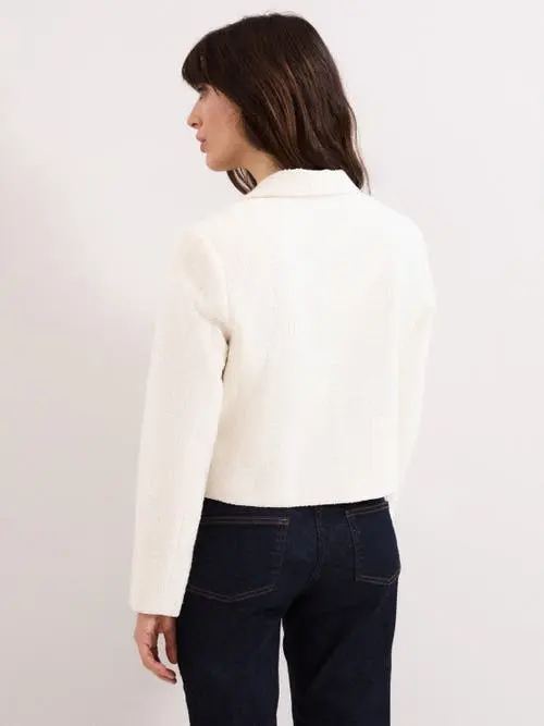 PHASE EIGHT Adria Cropped Textured Blazer Jacket