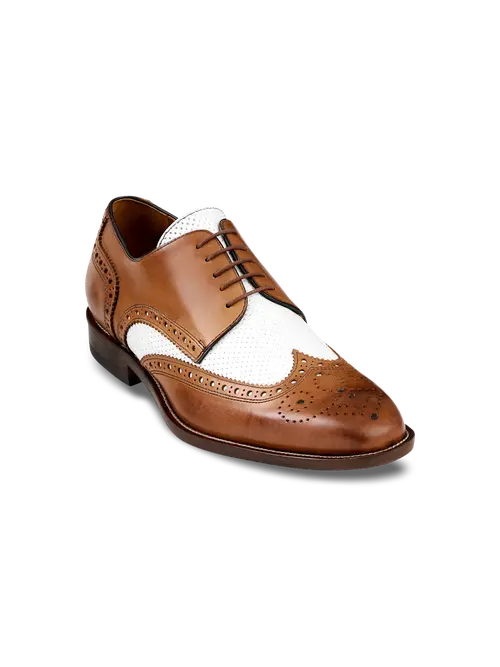 PAUL FREDRICK Morris Leather Wing Tip Derby