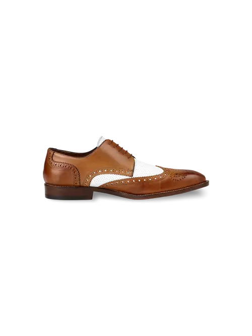 PAUL FREDRICK Morris Leather Wing Tip Derby