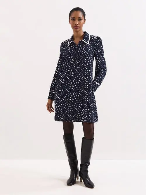 PHASE EIGHT Printed Mini Tunic Dress