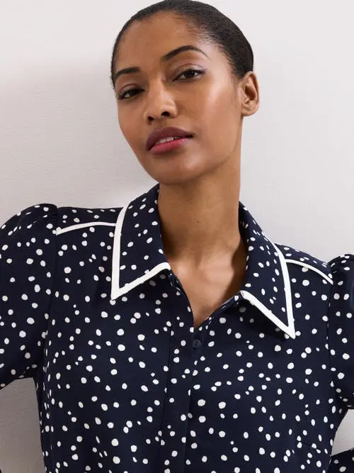 PHASE EIGHT Printed Mini Tunic Dress