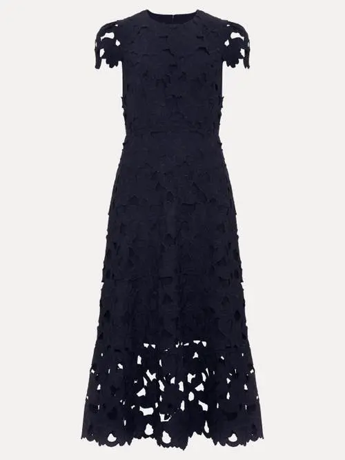 PHASE EIGHT Leilani Lace Fit And Flare Midi Dress
