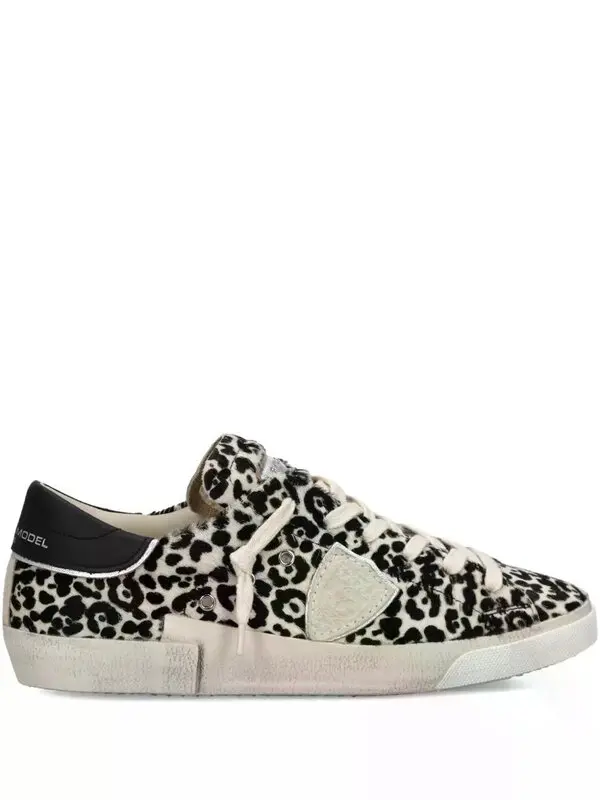 Philippe Model Leopard-print Prsx Low Trainers - Black