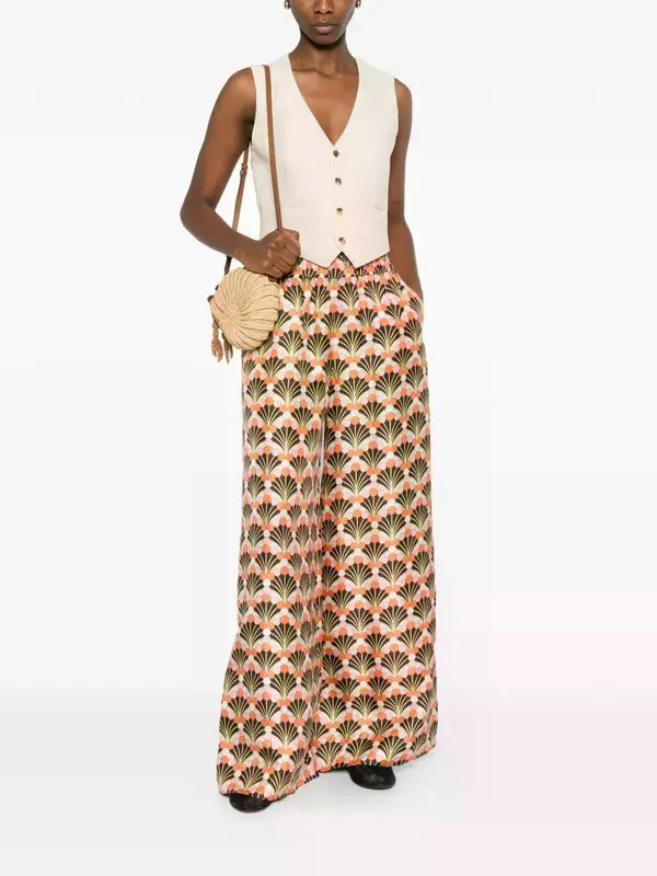 La DoubleJ Floral Print Trousers