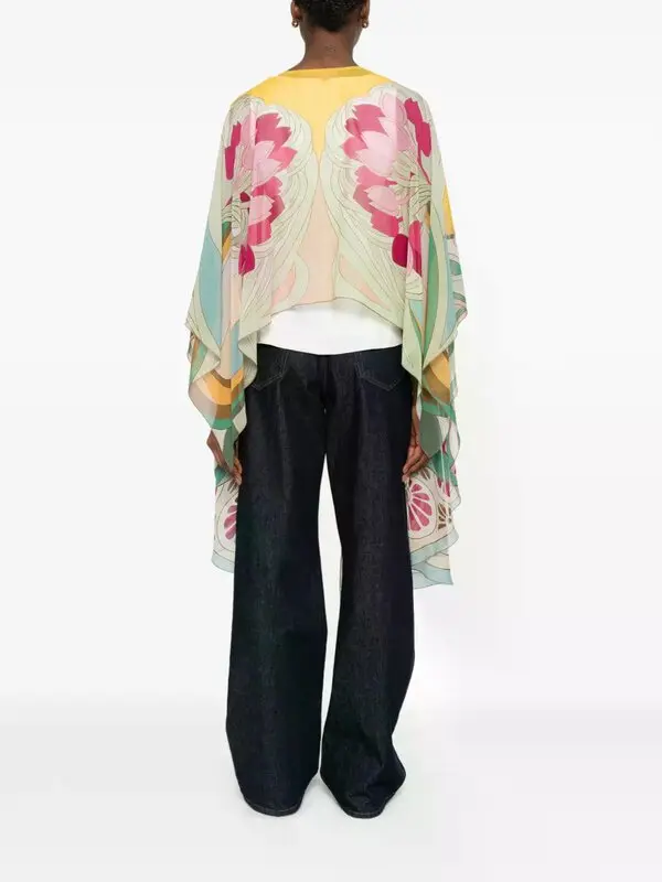 La DoubleJ Floral Cape