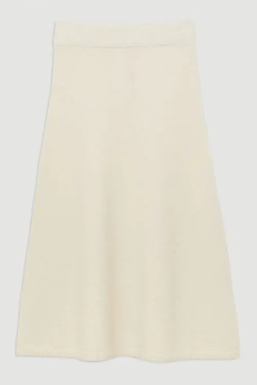 Karen Millen Full Knit Alpaca Wool Skirt