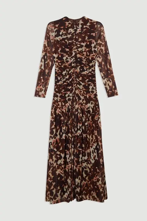 Karen Millen Sculpted Ruched Maxi Dress