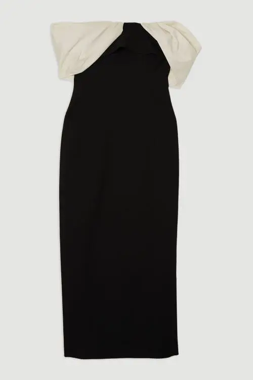 Karen Millen Taffeta Sleeve Maxi Dress