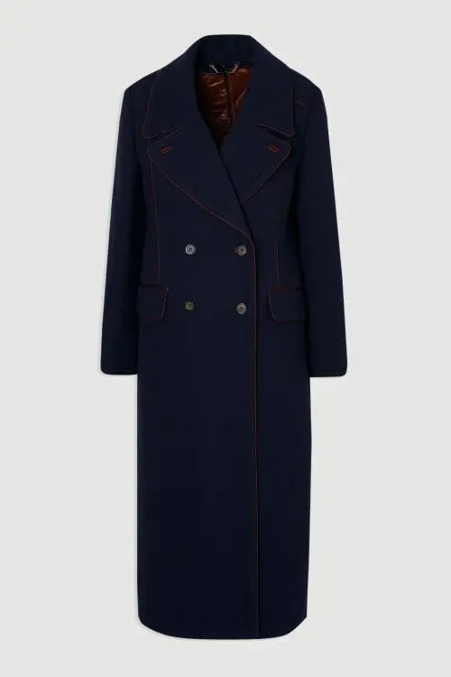 Karen Millen Tailored Padded Lined Midi Coat