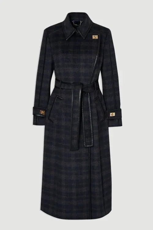 Karen Millen Double Breasted Belted Midi Coat