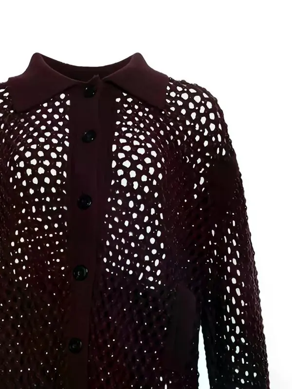 DIOTIMA Open-knit Buttoned Cardigan