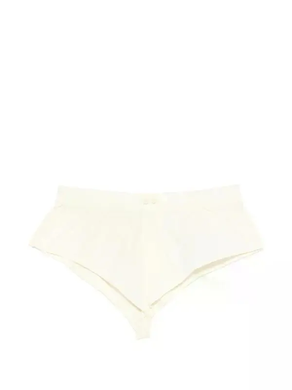 ENTIRE STUDIOS Pixie Buttoned Mini Shorts - Neutrals