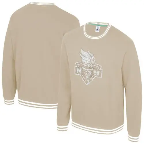 STADIUM ESSENTIALS New York Liberty Club Level Chenille Pullover Sweatshirt