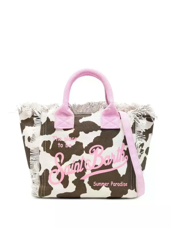 MC2 SAINT BARTH Colette Cow-print Tote Bag - Neutrals