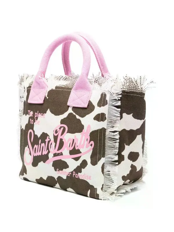 MC2 SAINT BARTH Colette Cow-print Tote Bag - Neutrals
