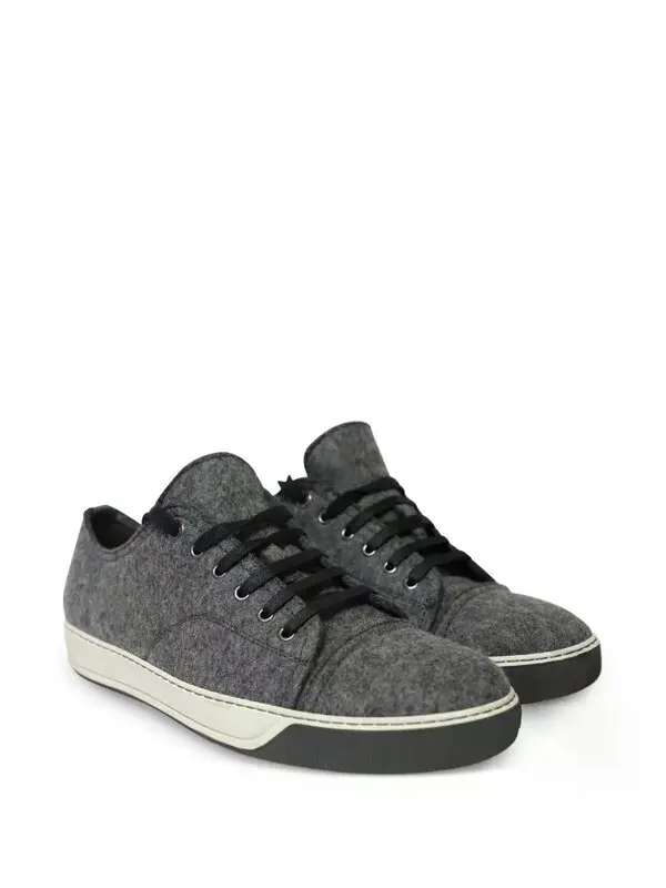 LANVIN Felt Lace-up Sneakers