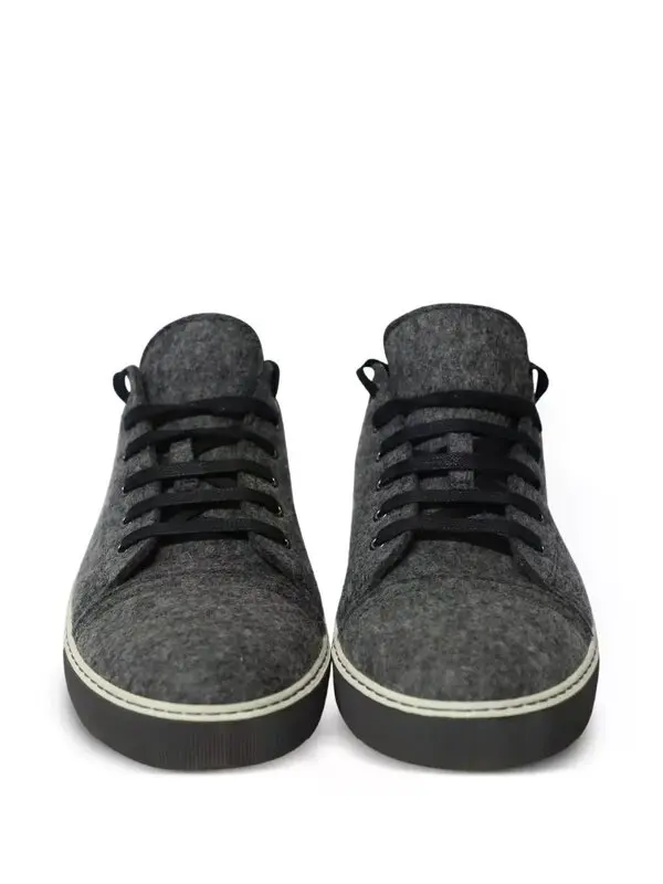 LANVIN Felt Lace-up Sneakers